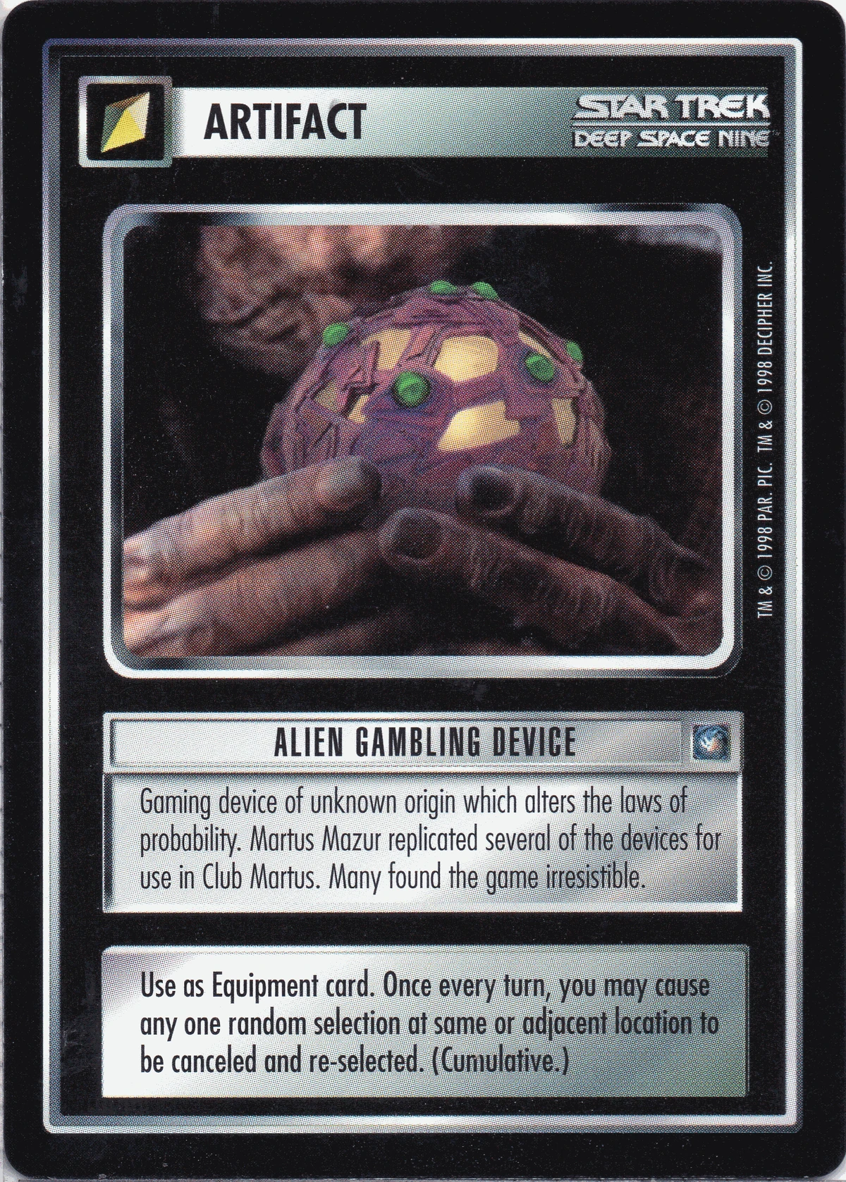 Alien Gambling Device (DS9) | CardGuide Wiki | Fandom