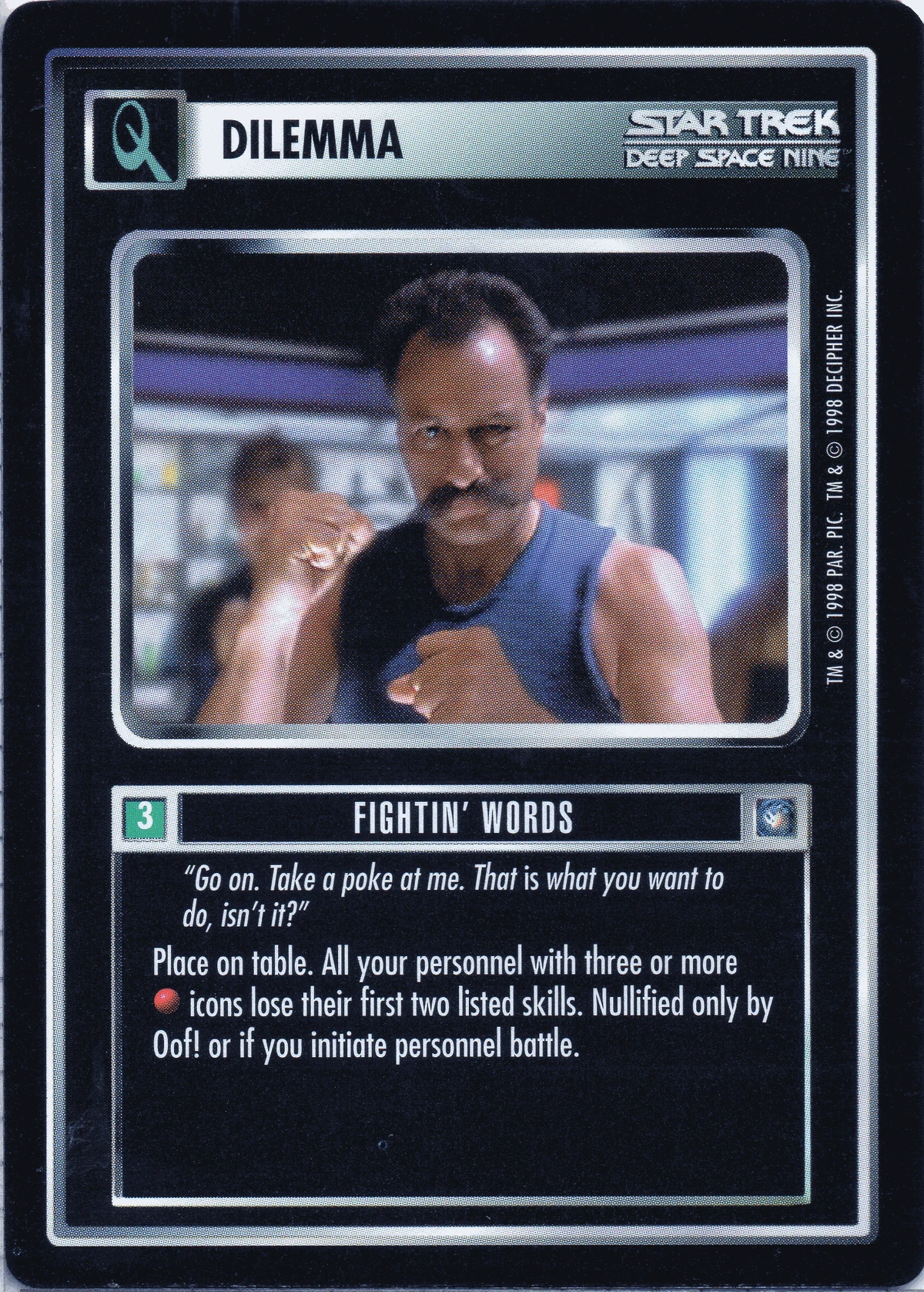 Fightin' Words (DS9) | CardGuide Wiki | Fandom