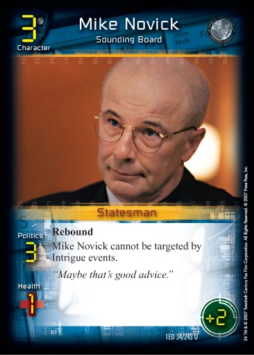 Mike Novick - Sounding Board (1E) | CardGuide Wiki | Fandom