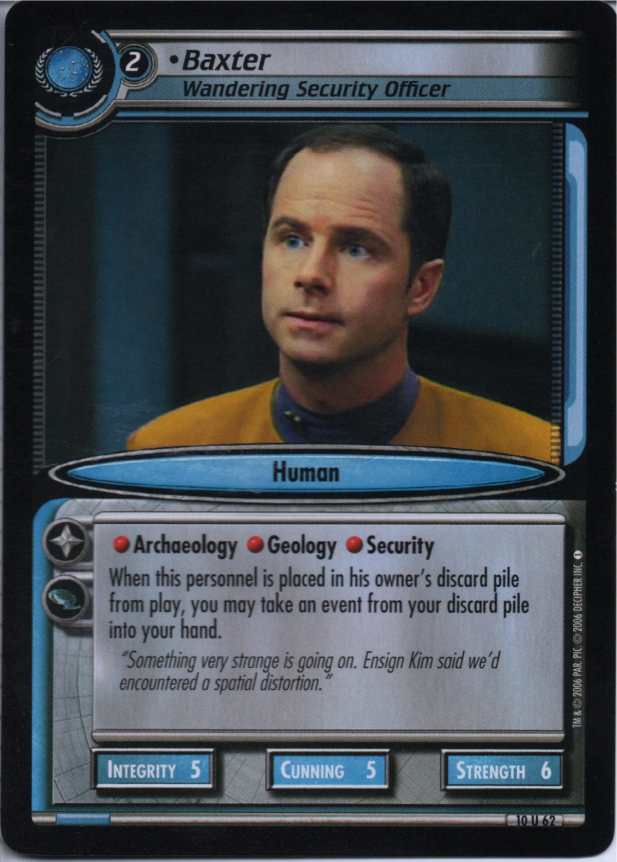 Baxter - Wandering Security Officer (CL) | CardGuide Wiki | Fandom