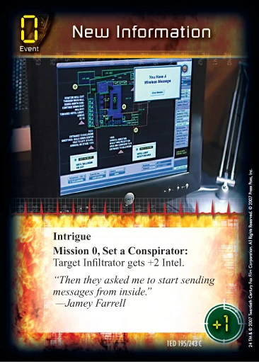 New Information (1E) | CardGuide Wiki | Fandom