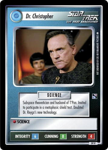 Dr. Christopher (TNG) | CardGuide Wiki | Fandom