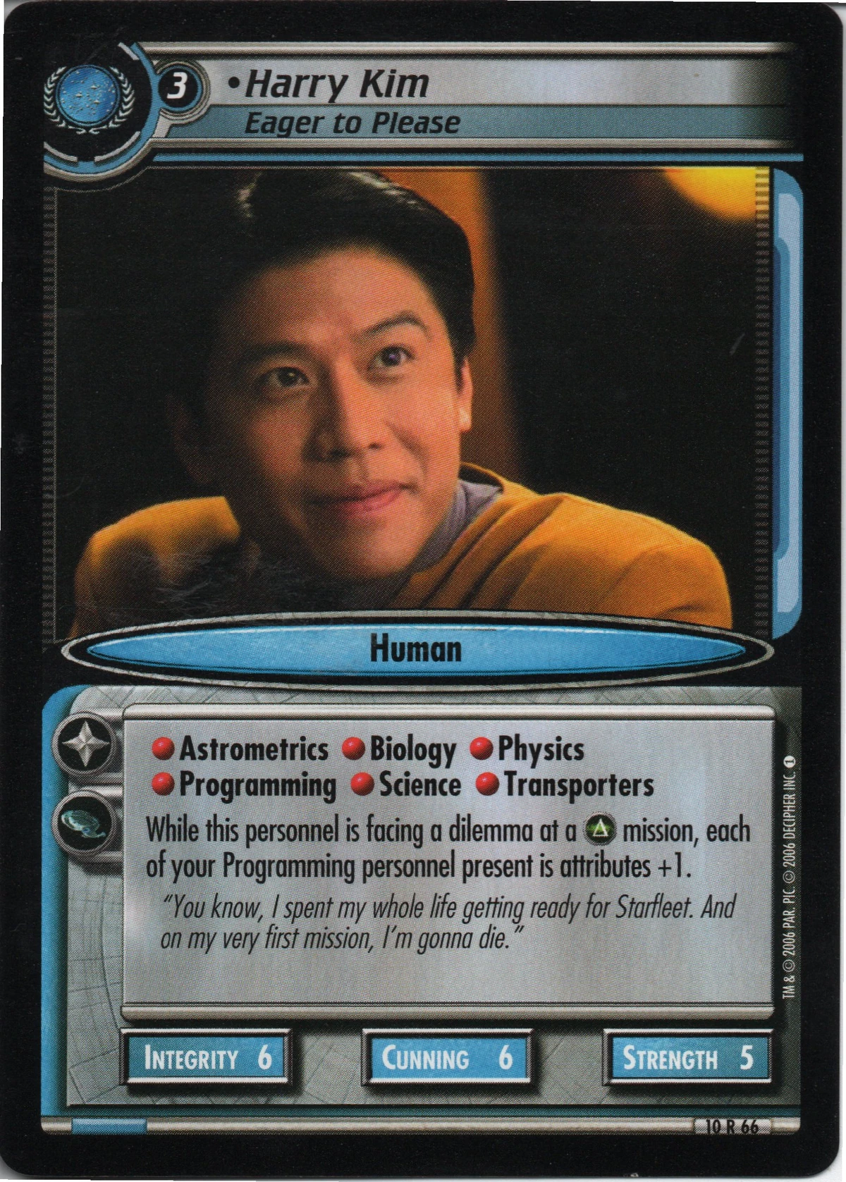 Harry Kim - Eager to Please (CL) | CardGuide Wiki | Fandom