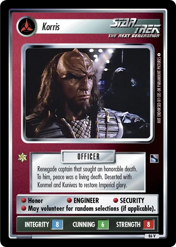 Korris (TNG) | CardGuide Wiki | Fandom