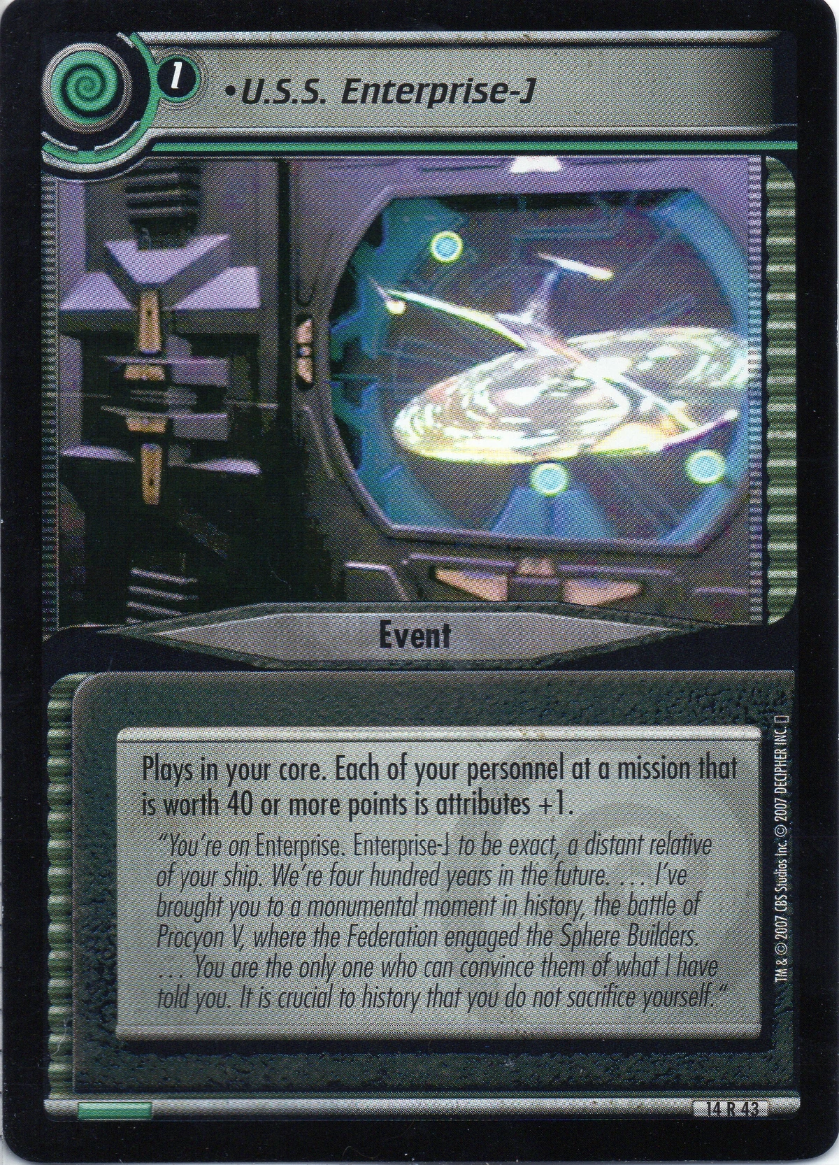 U.S.S. Enterprise-J | CardGuide Wiki | Fandom