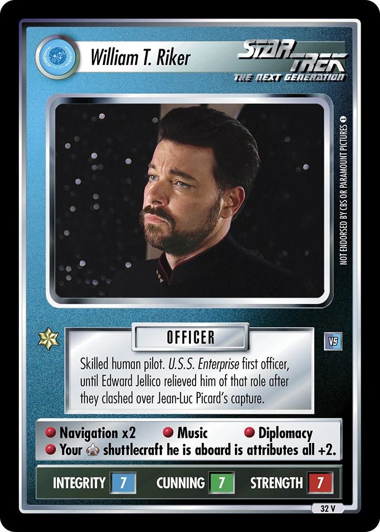 William T. Riker (SFL) | CardGuide Wiki | Fandom