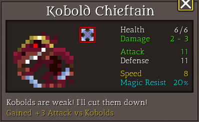 Kobold Chieftain | Cardinal Quest 2 Wiki | Fandom