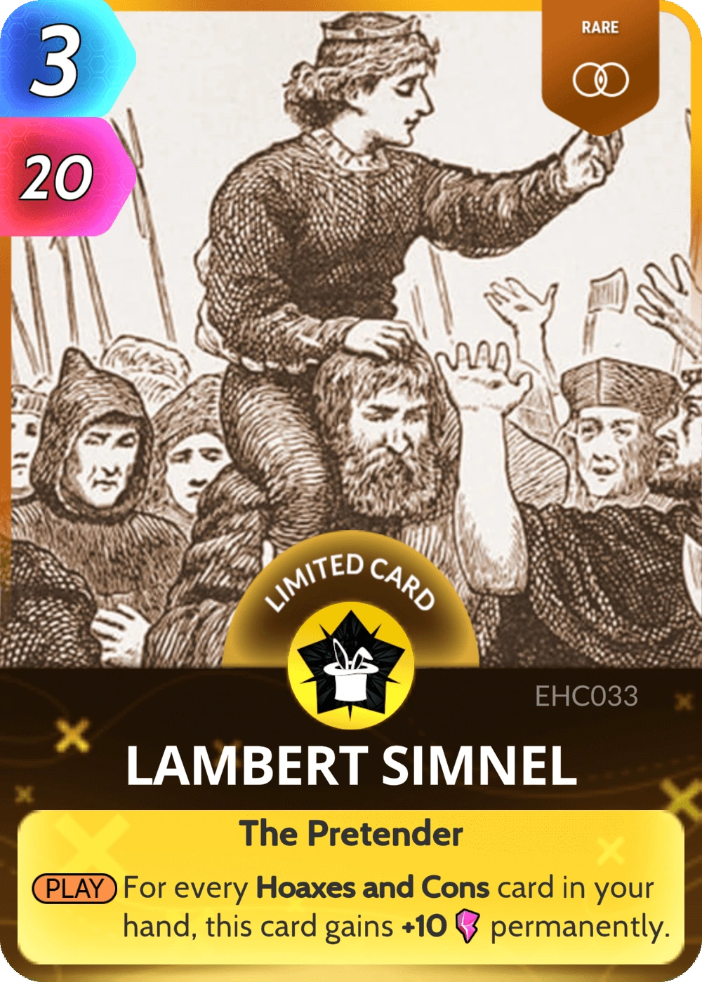 Lambert Simnel | Cards, the Universe and Everything Wiki | Fandom
