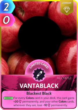 Vantablack | Cards, the Universe and Everything Wiki | Fandom