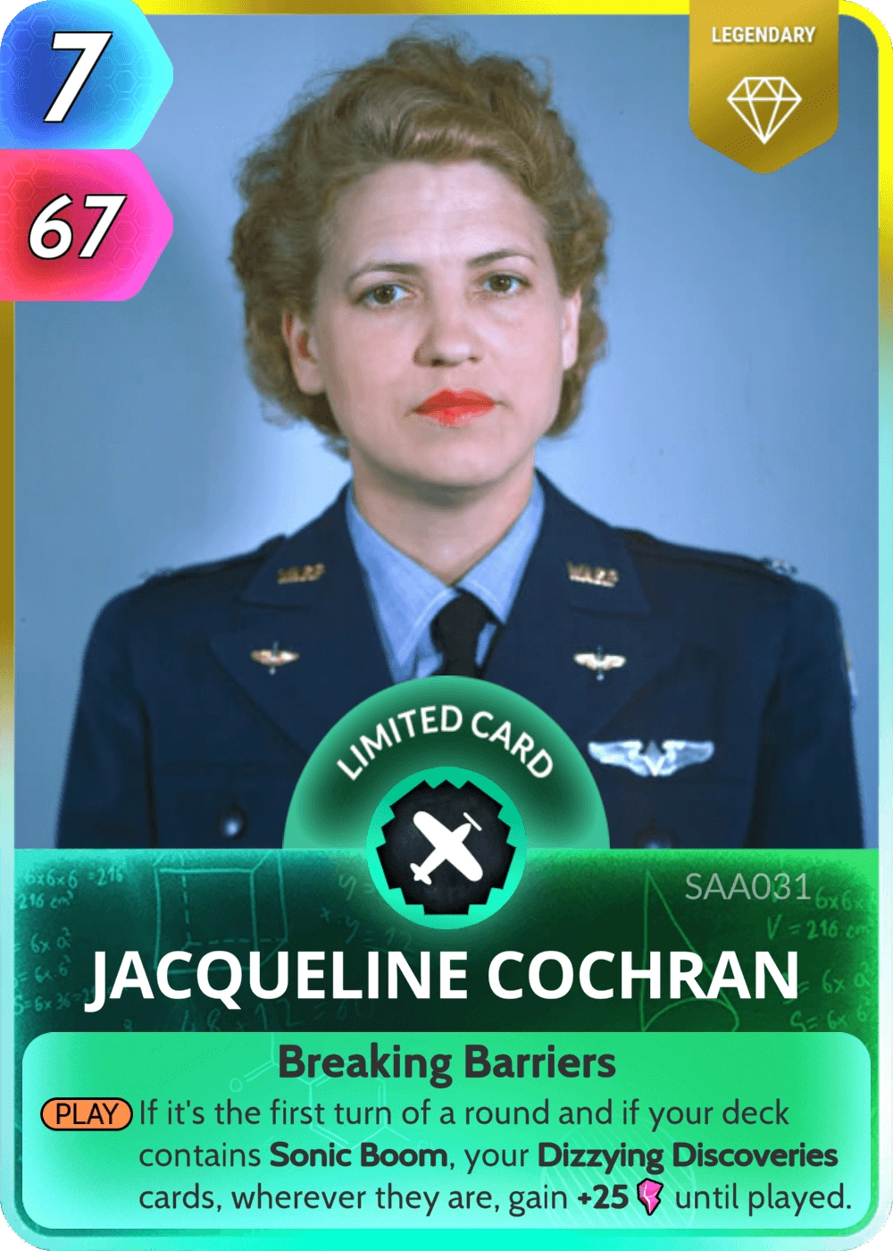 Jacqueline Cochran | Cards, the Universe and Everything Wiki | Fandom