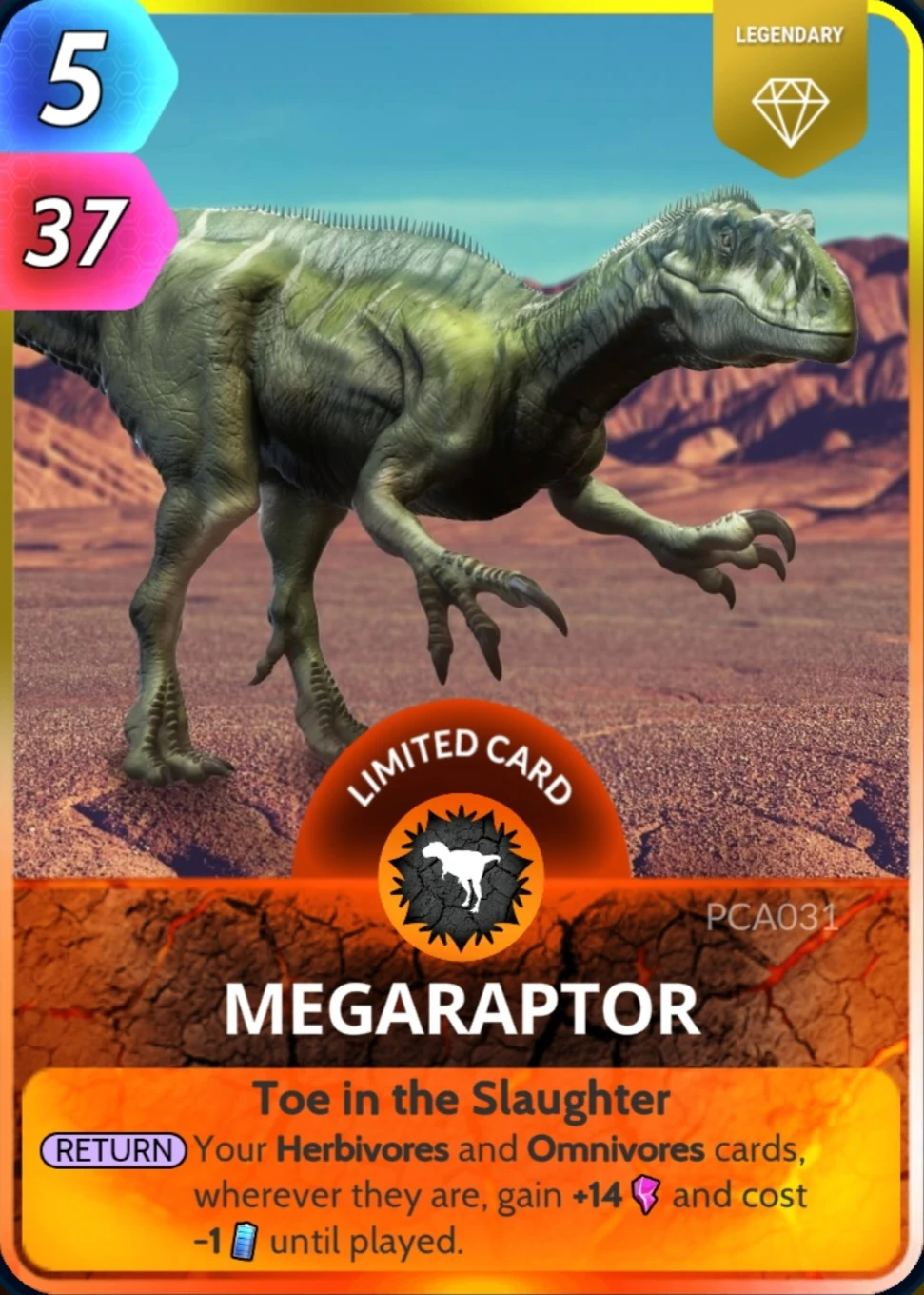 Megaraptor | Cards, the Universe and Everything Wiki | Fandom