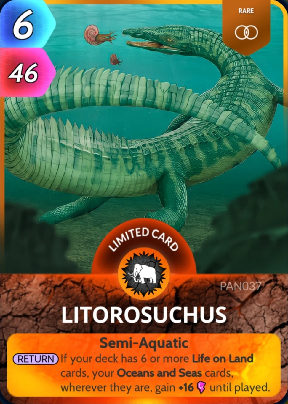 Litorosuchus | Cards, the Universe and Everything Wiki | Fandom