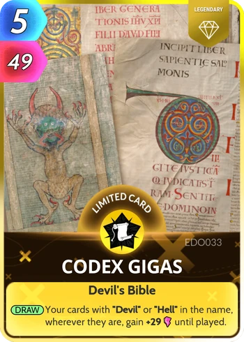 Codex Gigas | Cards, the Universe and Everything Wiki | Fandom