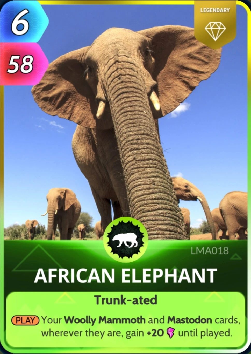 African Elephant | Cards, the Universe and Everything Wiki | Fandom