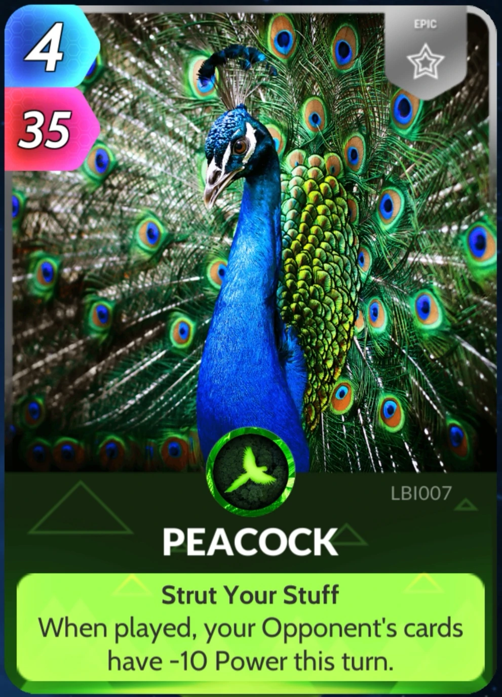 Peacock | Cards, the Universe and Everything Wiki | Fandom