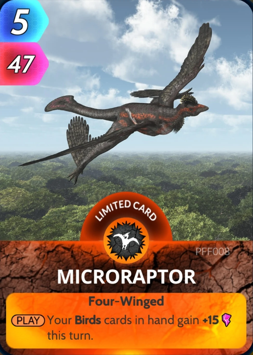 Microraptor | Cards, the Universe and Everything Wiki | Fandom