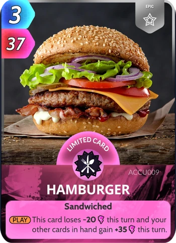 Hamburger | Cards, the Universe and Everything Wiki | Fandom