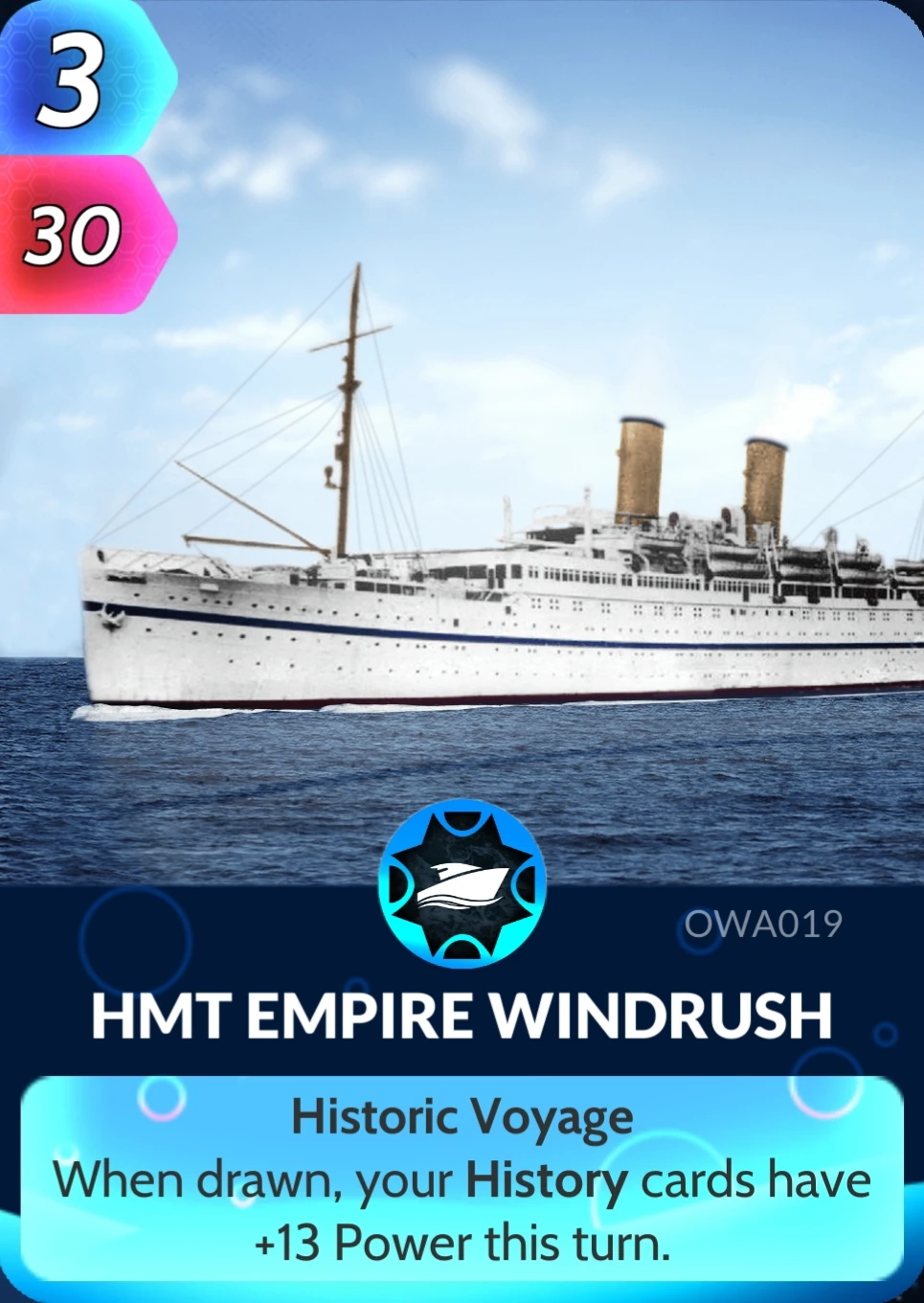 HMT Empire Windrush | Cards, the Universe and Everything Wiki | Fandom