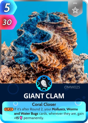 Giant Clam | Cards, the Universe and Everything Wiki | Fandom
