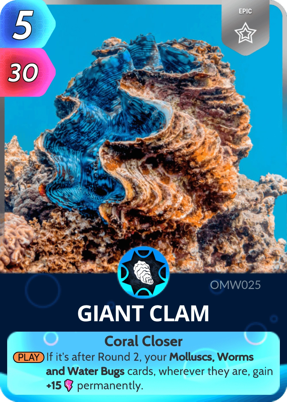Giant Clam | Cards, the Universe and Everything Wiki | Fandom