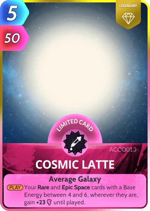 Cosmic Latte | Cards, the Universe and Everything Wiki | Fandom