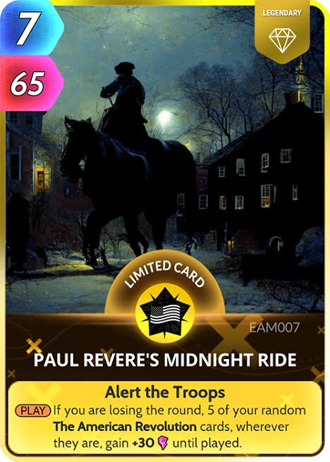 Paul Revere's Midnight Ride | Cards, the Universe and Everything Wiki ...