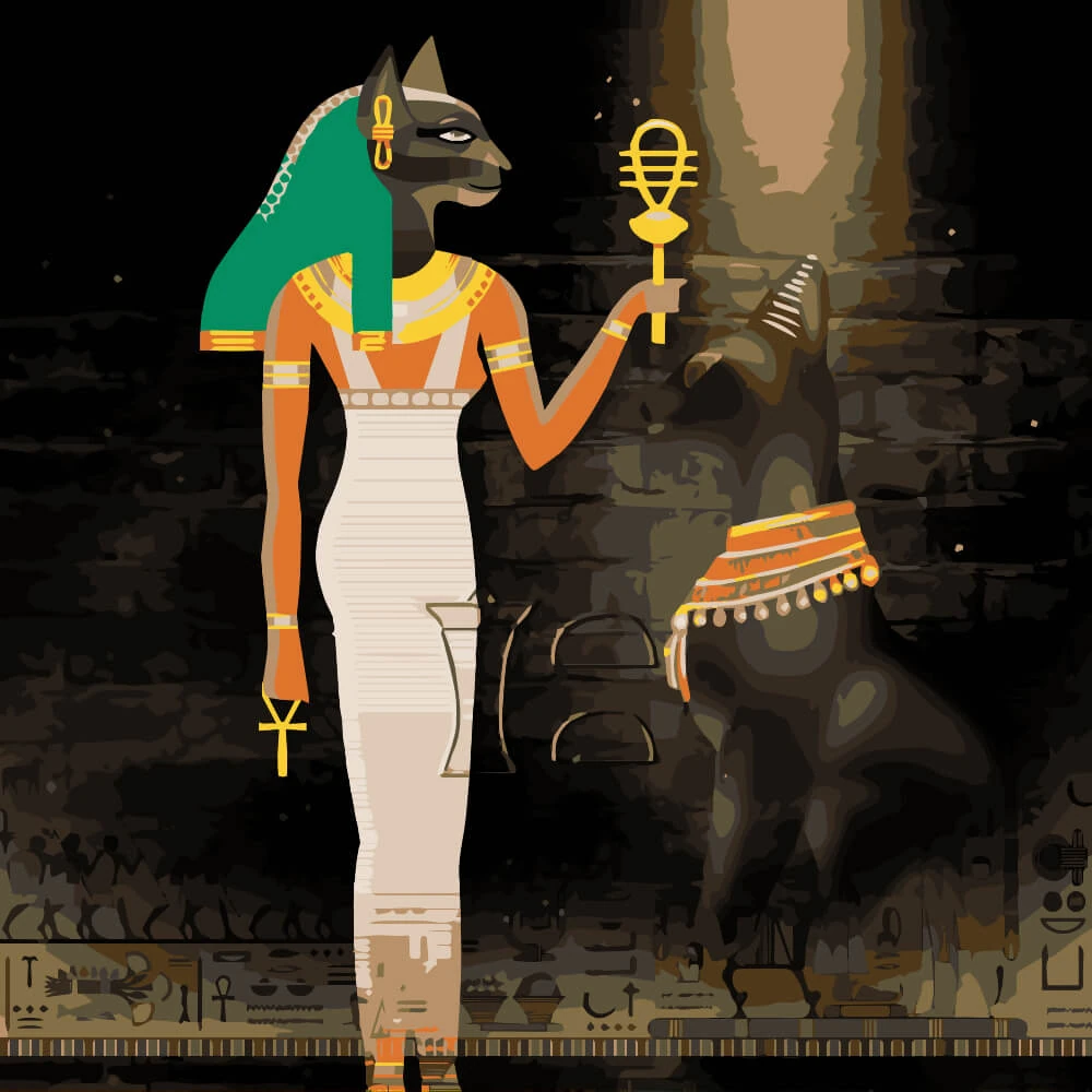 Bast Goddess Card