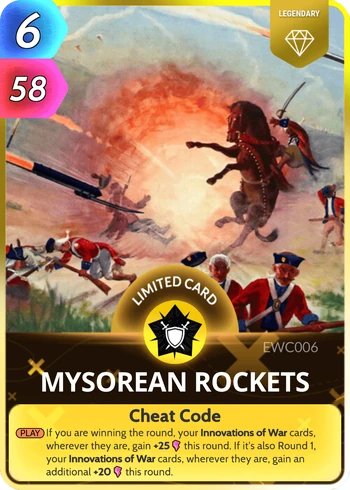 Mysorean Rockets | Cards, the Universe and Everything Wiki | Fandom