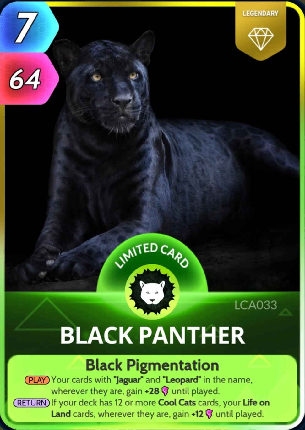 Black Panther | Cards, the Universe and Everything Wiki | Fandom