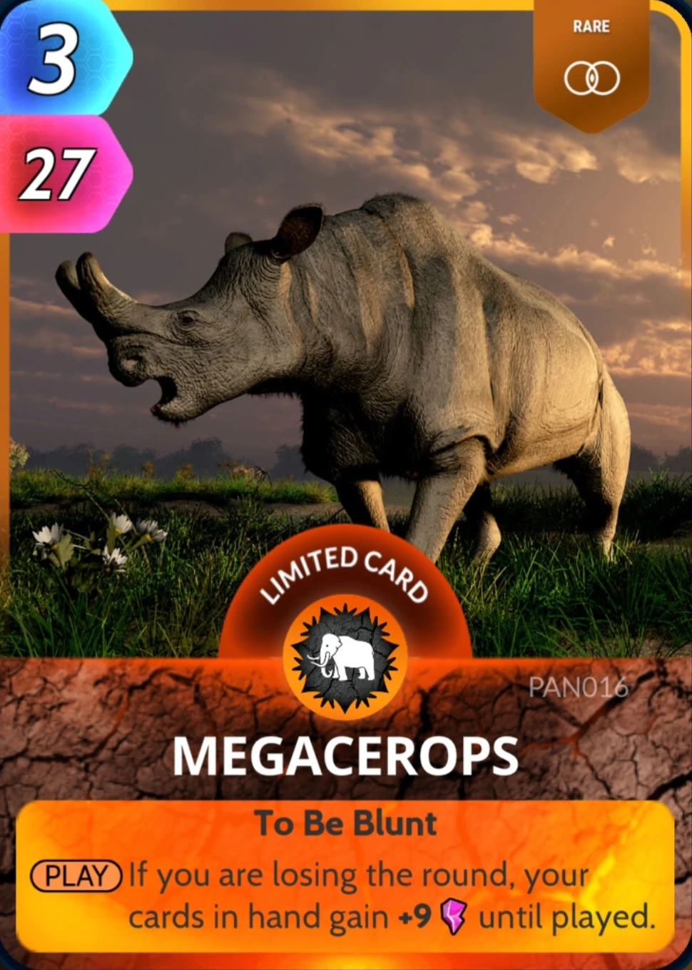 Megacerops | Cards, the Universe and Everything Wiki | Fandom