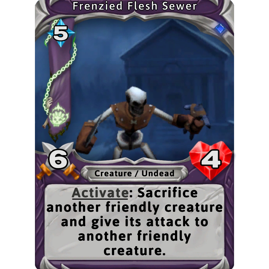 Frenzied Flesh Sewer | Cards & Tankards Wiki | Fandom