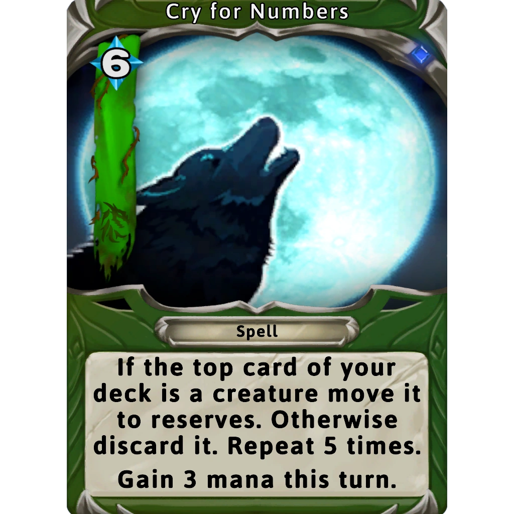 Cry for Numbers | Cards & Tankards Wiki | Fandom