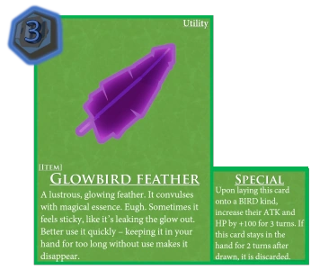 Glowbird Feather | Cardtastic Frontier Wiki | Fandom