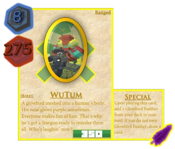 WuTum The Glowbird | Cardtastic Frontier Wiki | Fandom