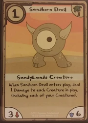 Sandhorn Devil | Adventure Time Card Wars TCG Wiki | Fandom