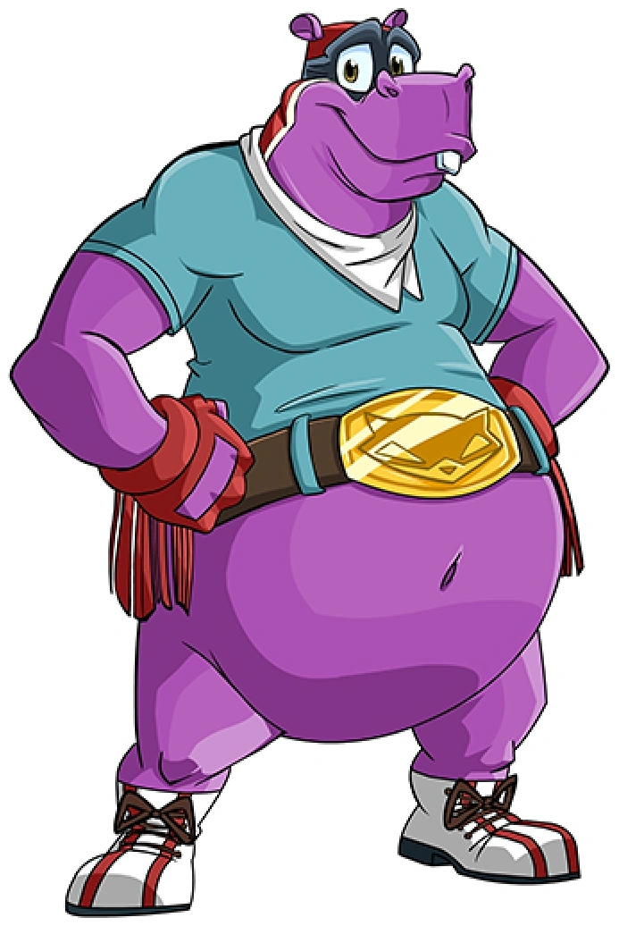 Murray Hippo (Game Character) | Carmen Sandiego and Sly Cooper: Twin ...