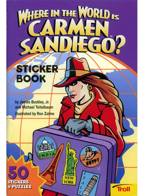 Where in the World Is Carmen Sandiego? Sticker Book | Carmen Sandiego ...