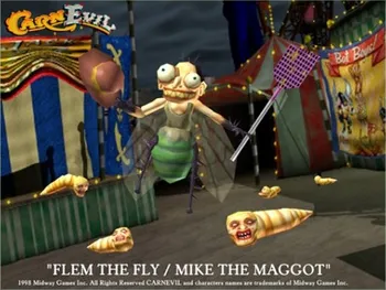 Flem the Fly and Maggot Mike | CarnEvil Wiki | Fandom