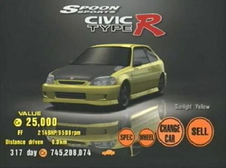 Honda Civic Type-R(Spoon Version) | Wiki Carros em Jogos | Fandom