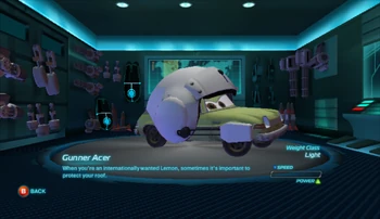Gunner Acer | Cars 2: The Video Game Wiki | Fandom