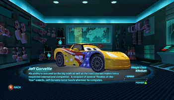 Jeff Gorvette | Cars 2: The Video Game Wiki | Fandom