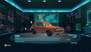 Grem | Cars 2: The Video Game Wiki | Fandom