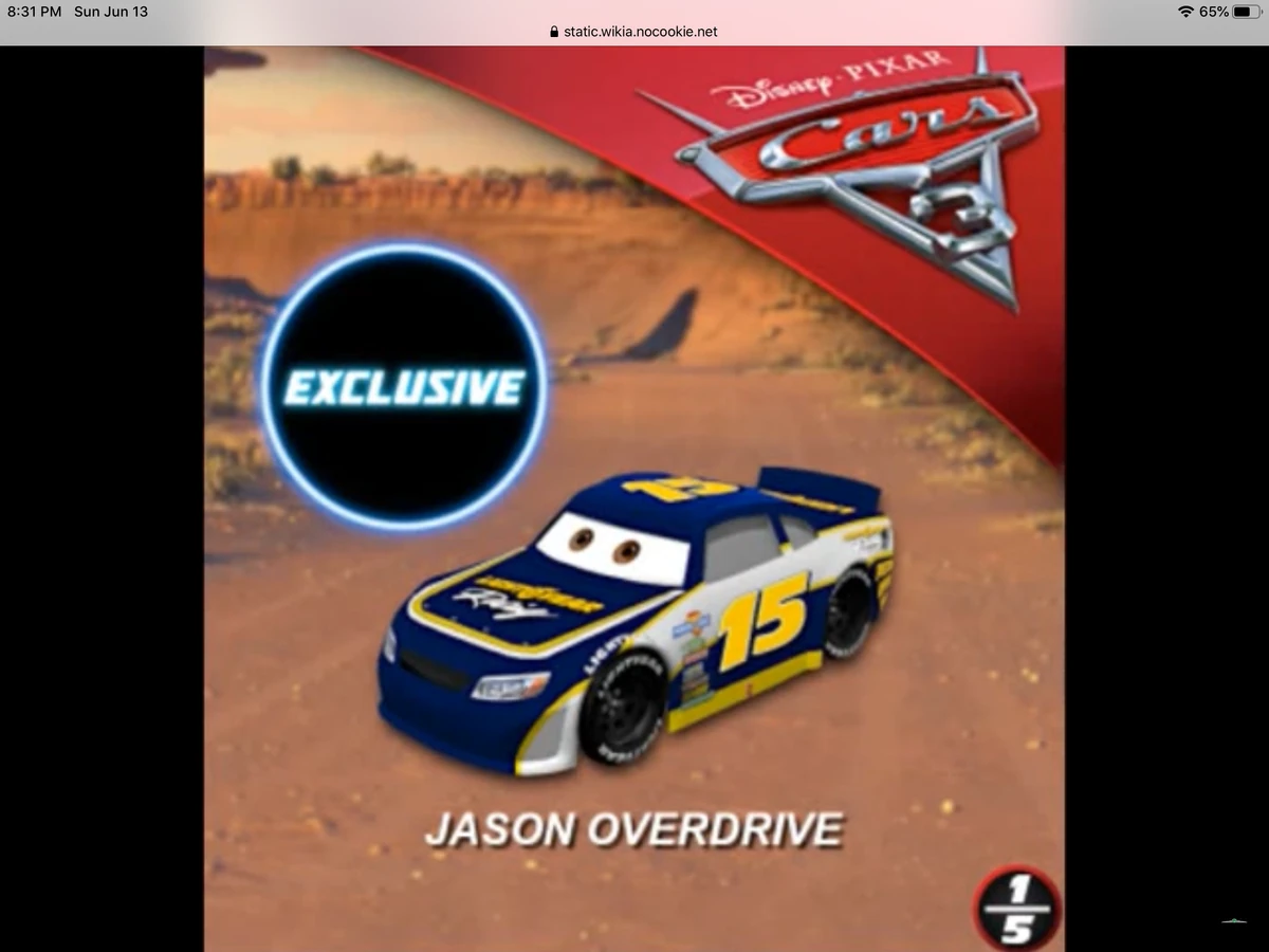 Jason Overdrive | Cars 3 Wiki | Fandom