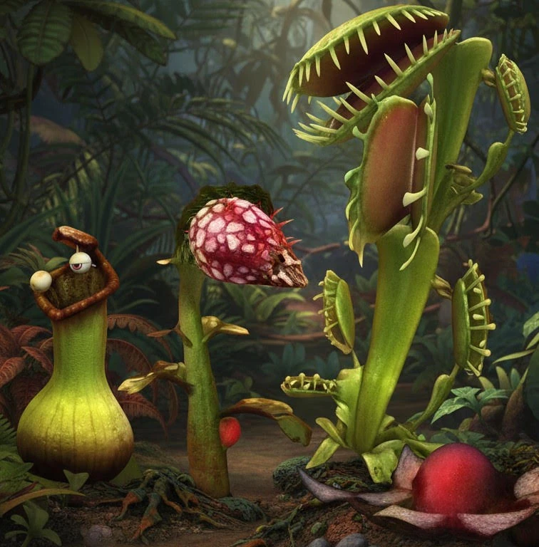 Jungle of Misery's plant residents | Cartoon and anime's world Wiki ...