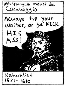 Michelangelo Merisi da Caravaggio | Cartoon Art History Wikia | Fandom