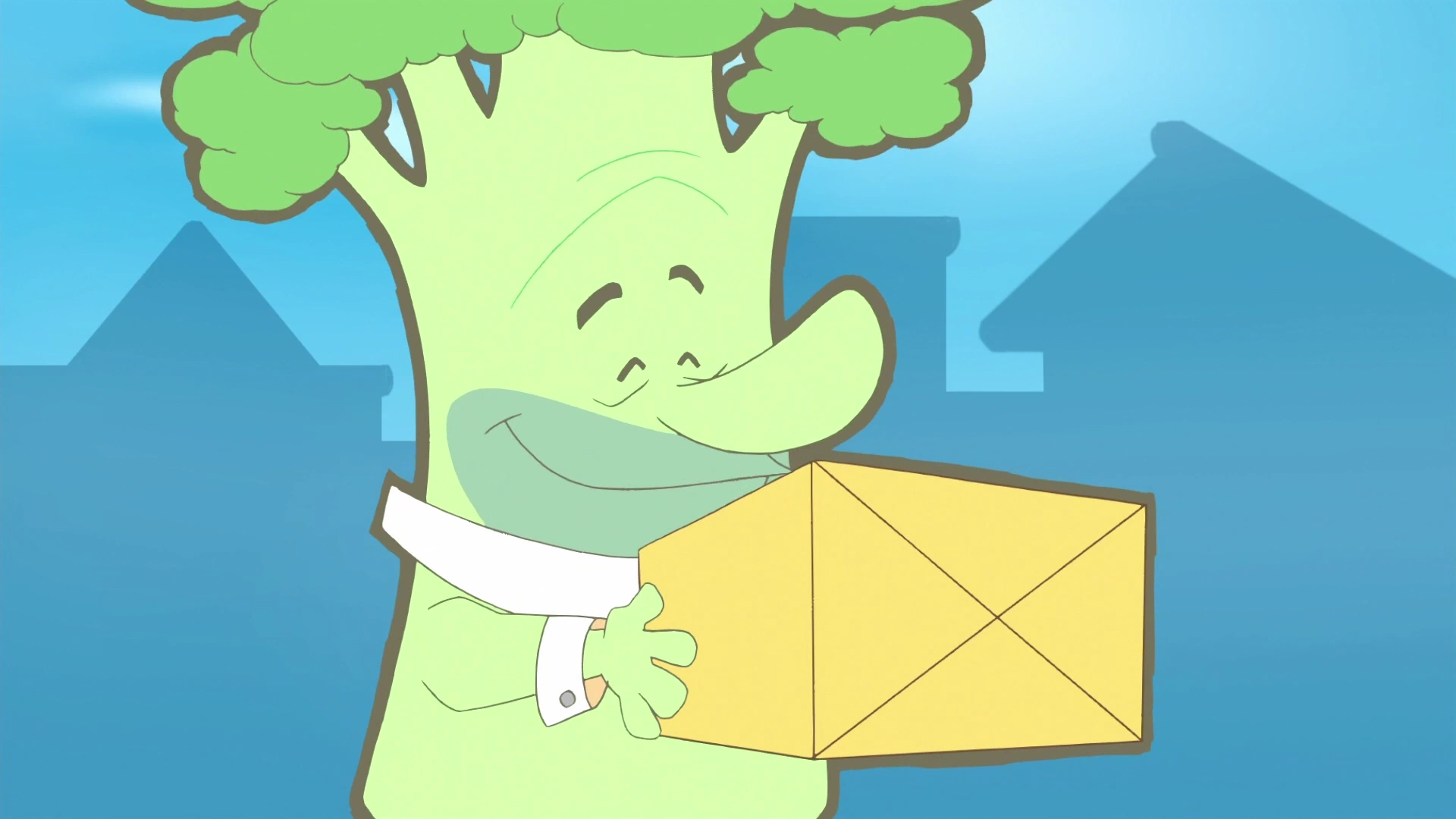 animated broccoli head