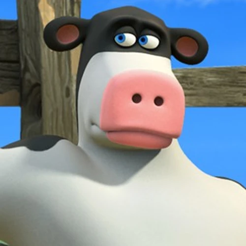 Cute Cartoon Cows With Big Eyes