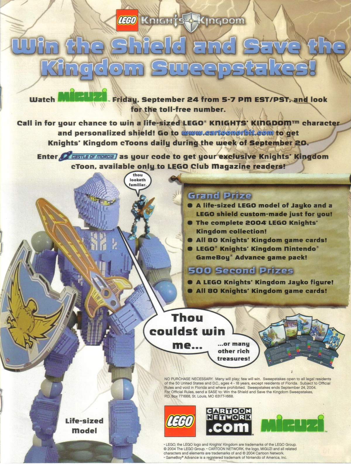 LEGO Knights Kingdom Sweepstakes | The Cartoon Network Wiki | Fandom