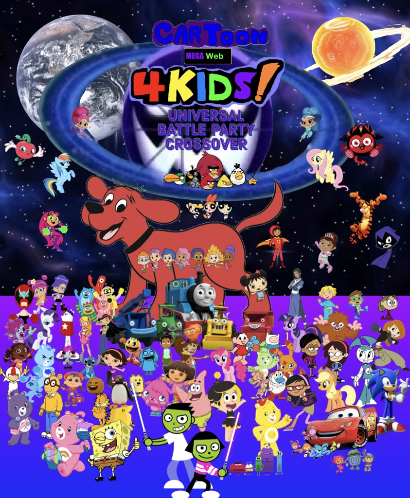 Cartoon Mega Web 4 Kidz Universal Battle Party Crossover | Cartoon ...