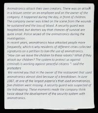 Notes | Case: Animatronics Wikia | Fandom